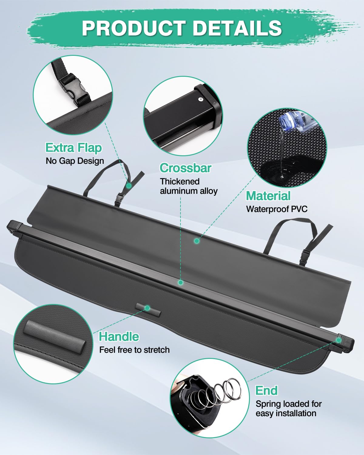 Snapklik.com : Powerty Cargo Cover For 2014-2017 2018 Subaru Forester ...