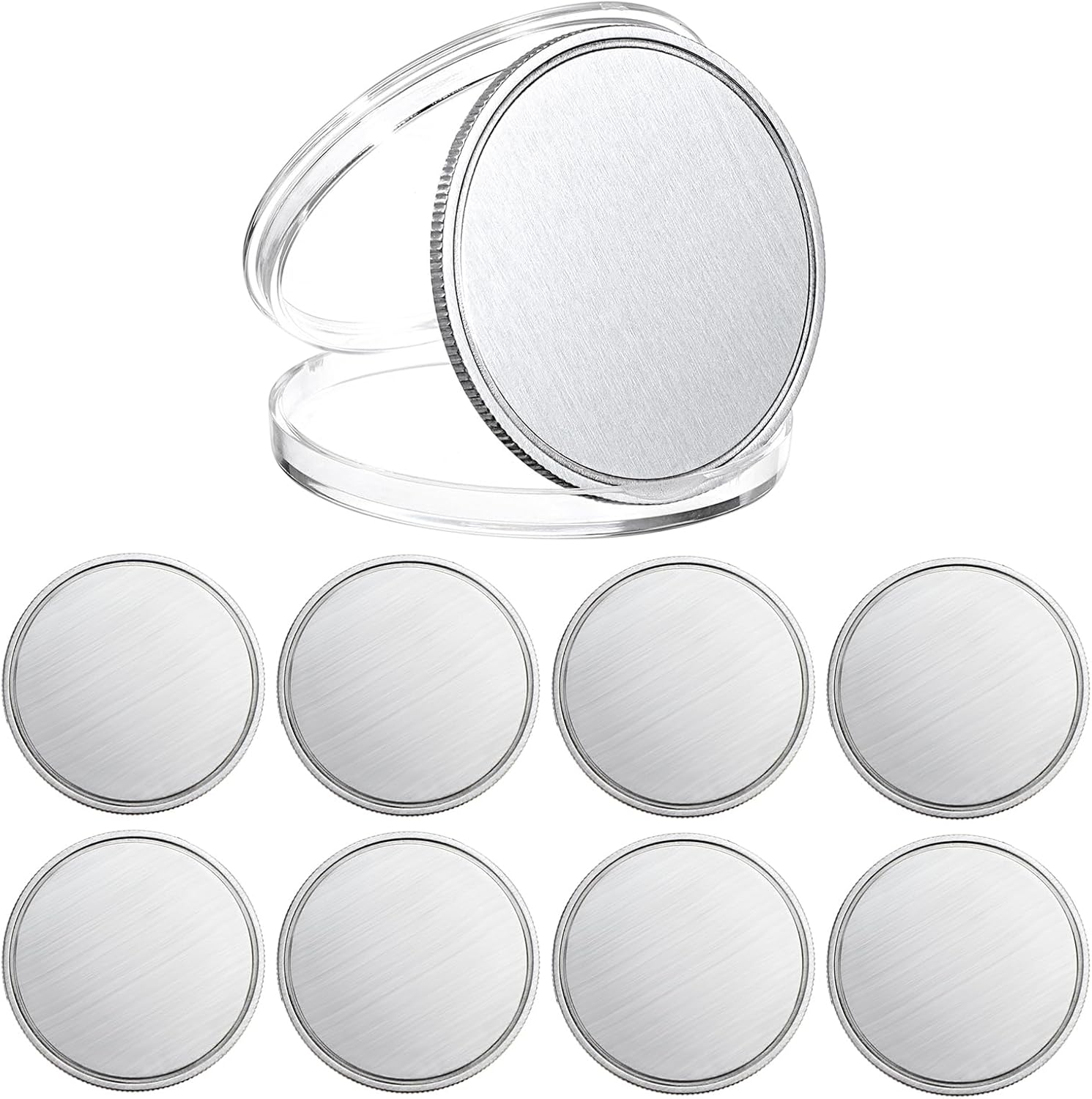 Amazon.com: OwnMy Set of 8 Blank Challenge Coins for Laser Engraving, 1 ...