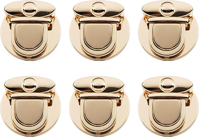 Amazon.com: TXIN 6 Pieces Purse Thumb Lock Round Closure Latches Alloy ...