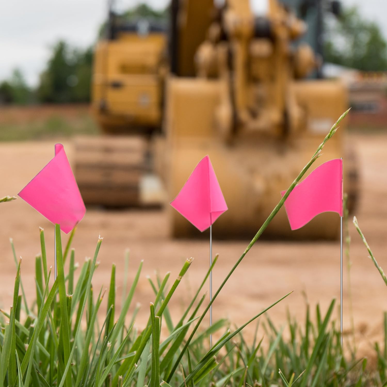 Snapklik.com : Zozen 100Pack Fluorescent Pink Marking Flags, Writable ...