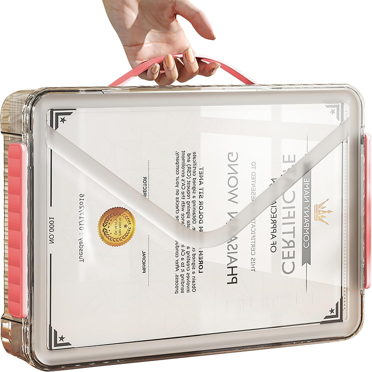 Tiger A3 Clear Tuff Box Plastic Multi Purpose Storage Carry Case (Blue ...