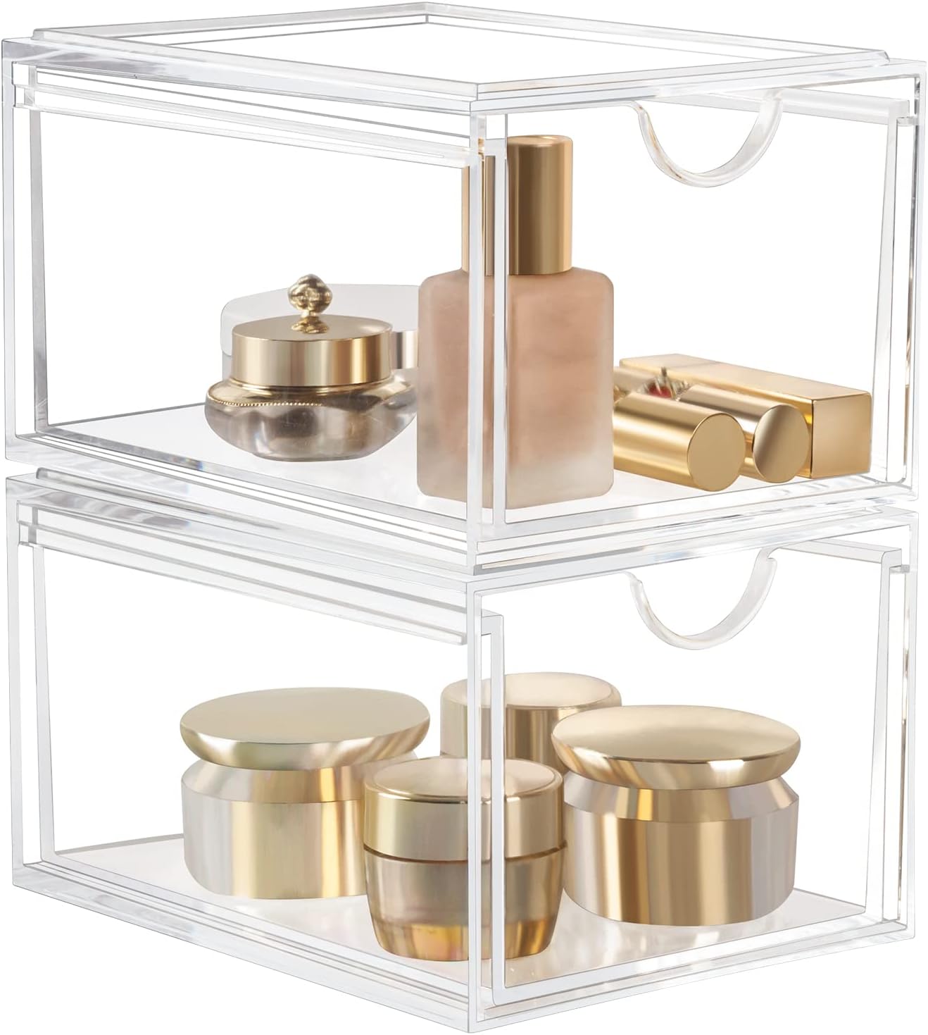 Amazon.com: AMEITECH Stackable Cosmetic Organizer Drawers, Acrylic ...