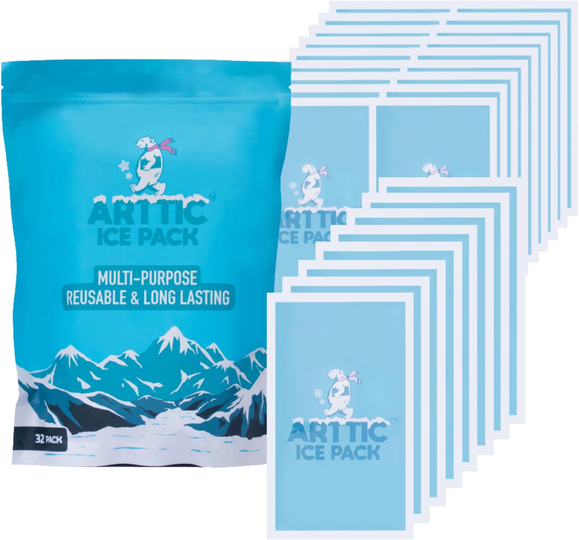 Amazon.com: Arttic Gel Ice Packs – Dry Ice for Shipping Frozen Food ...