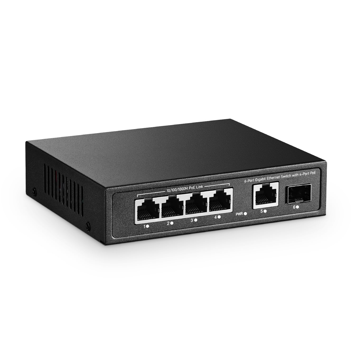 Amazon.com: YuLinca 6 Port Mini Gigabit PoE Switch with 4 PoE+ Port, 1 ...