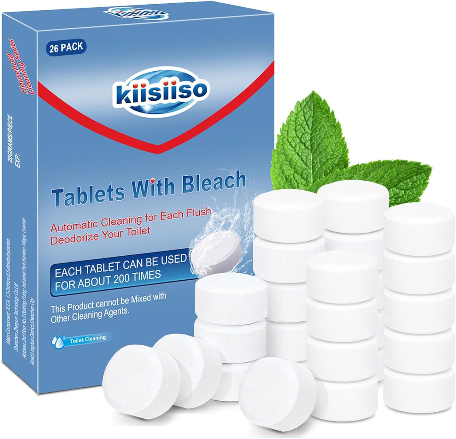 Amazon.com: KIISIISO Toilet Bowl Cleaners 26 PACK, Automatic Toilet ...