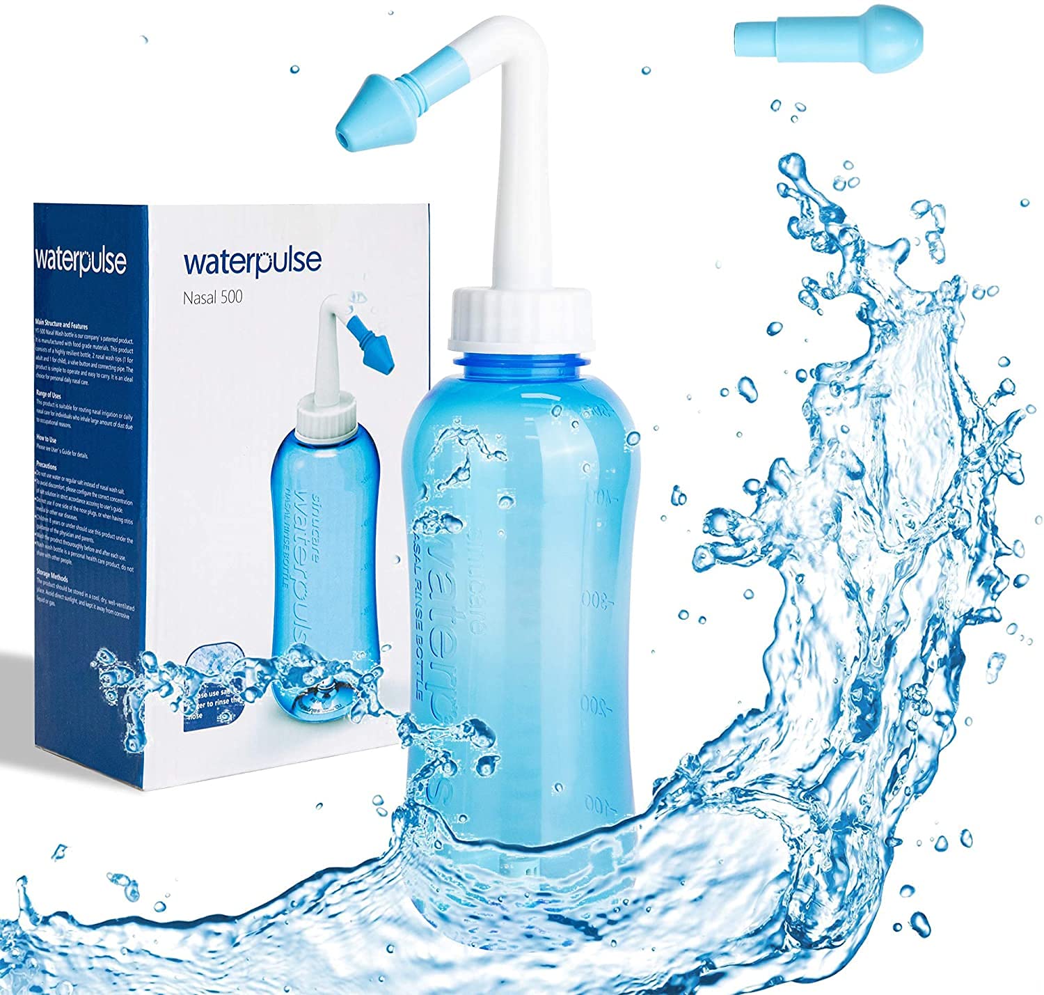 500ml Nasal Lavage Adjustable Nasal Wash Cleaner And Sinus Irrigation ...