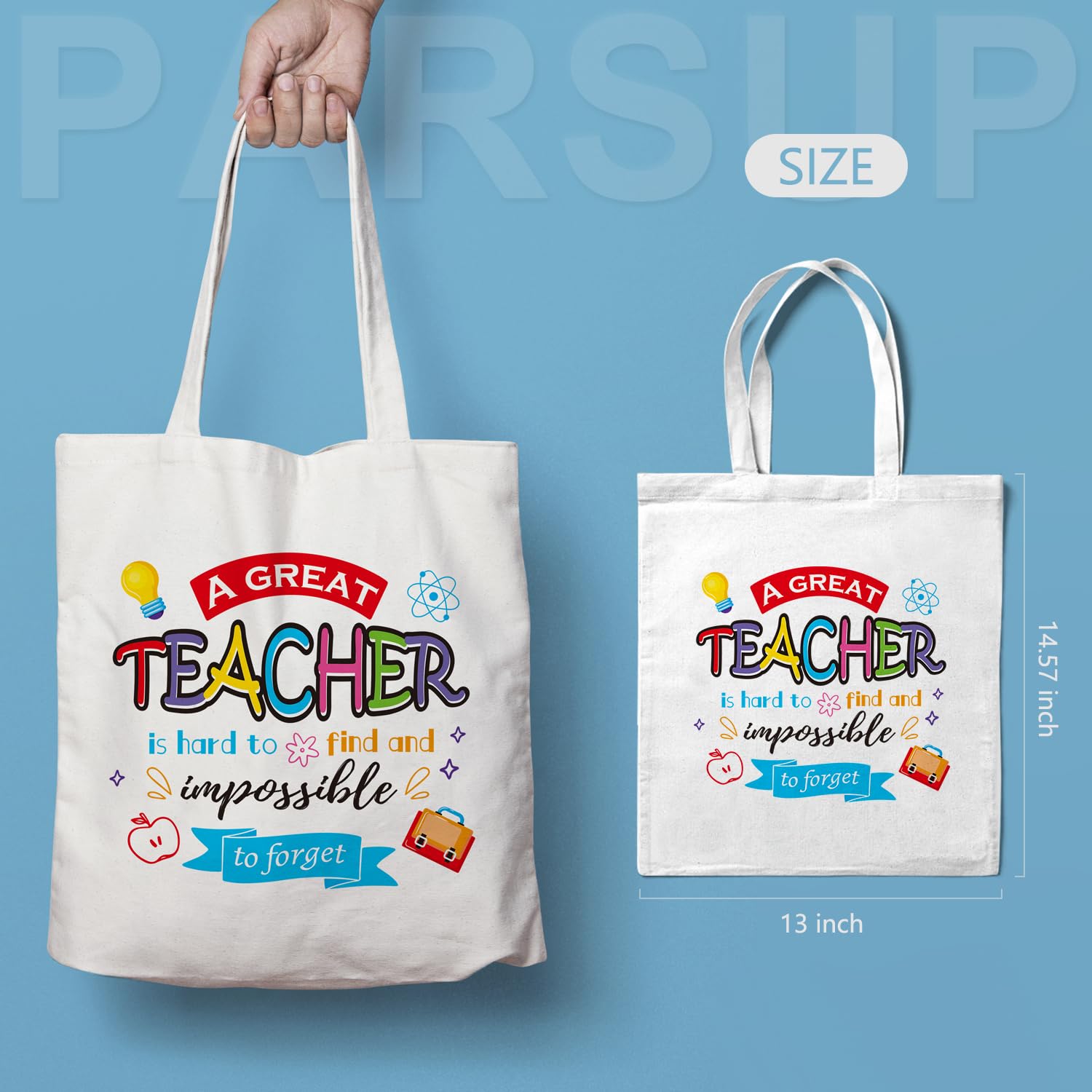 Snapklik.com : PARSUP 3PCS Teacher Appreciation Basket Bags For Kids ...