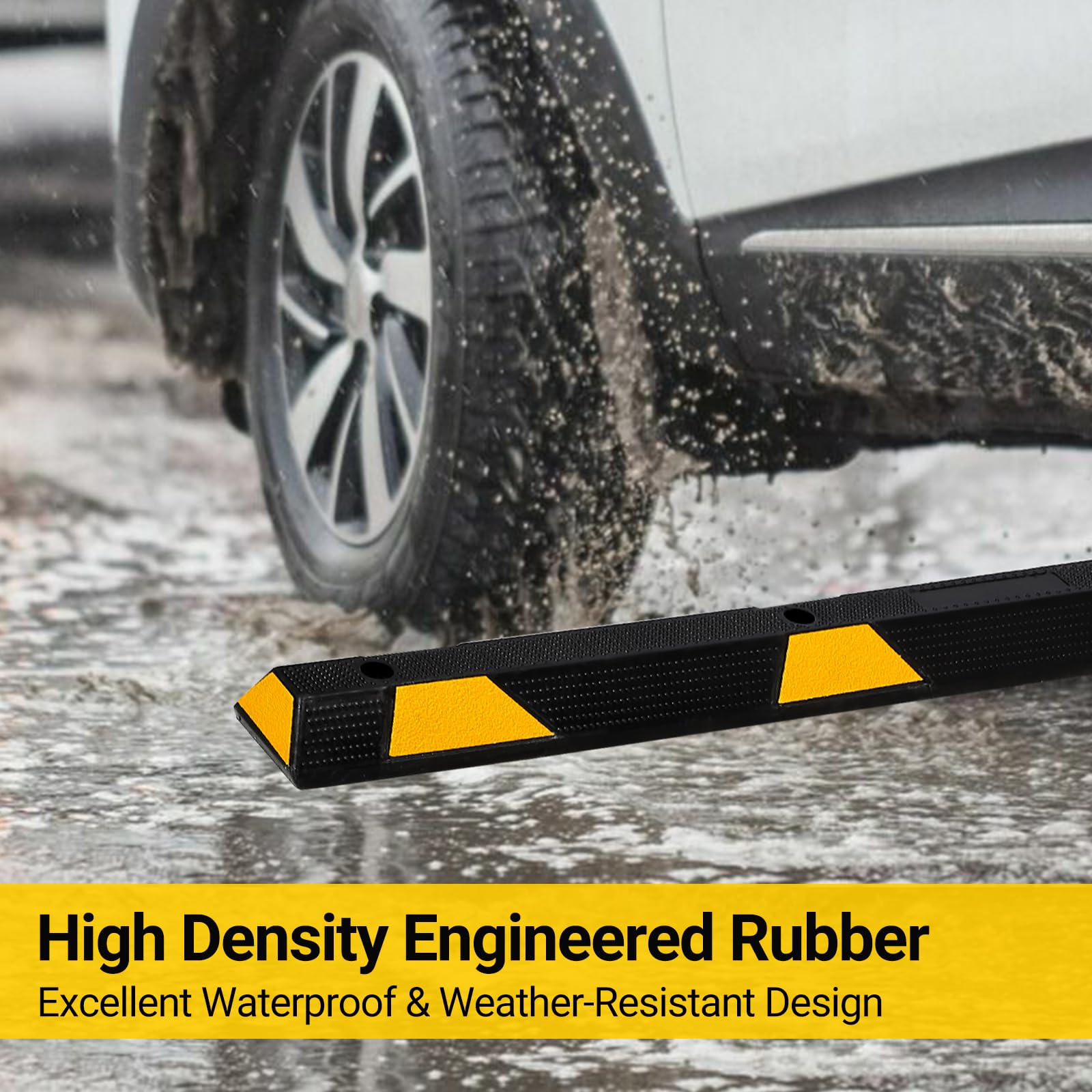 Snapklik.com : TROPOW Parking Curb Garage Floor Stopper 72 Inch Heavy ...