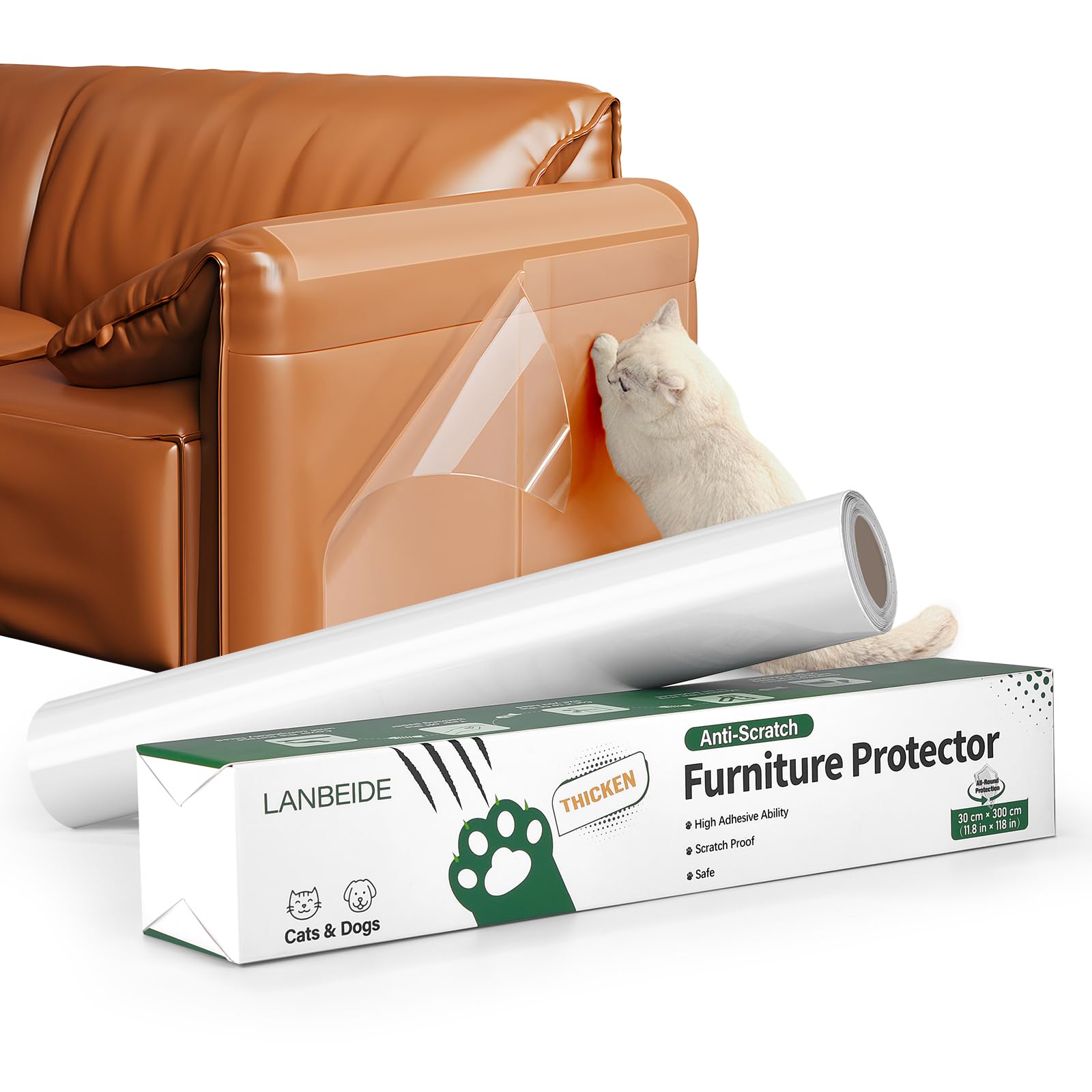 LANBEIDE Anti Scratch Furniture Protector - Cat Sofa Protector, Door ...