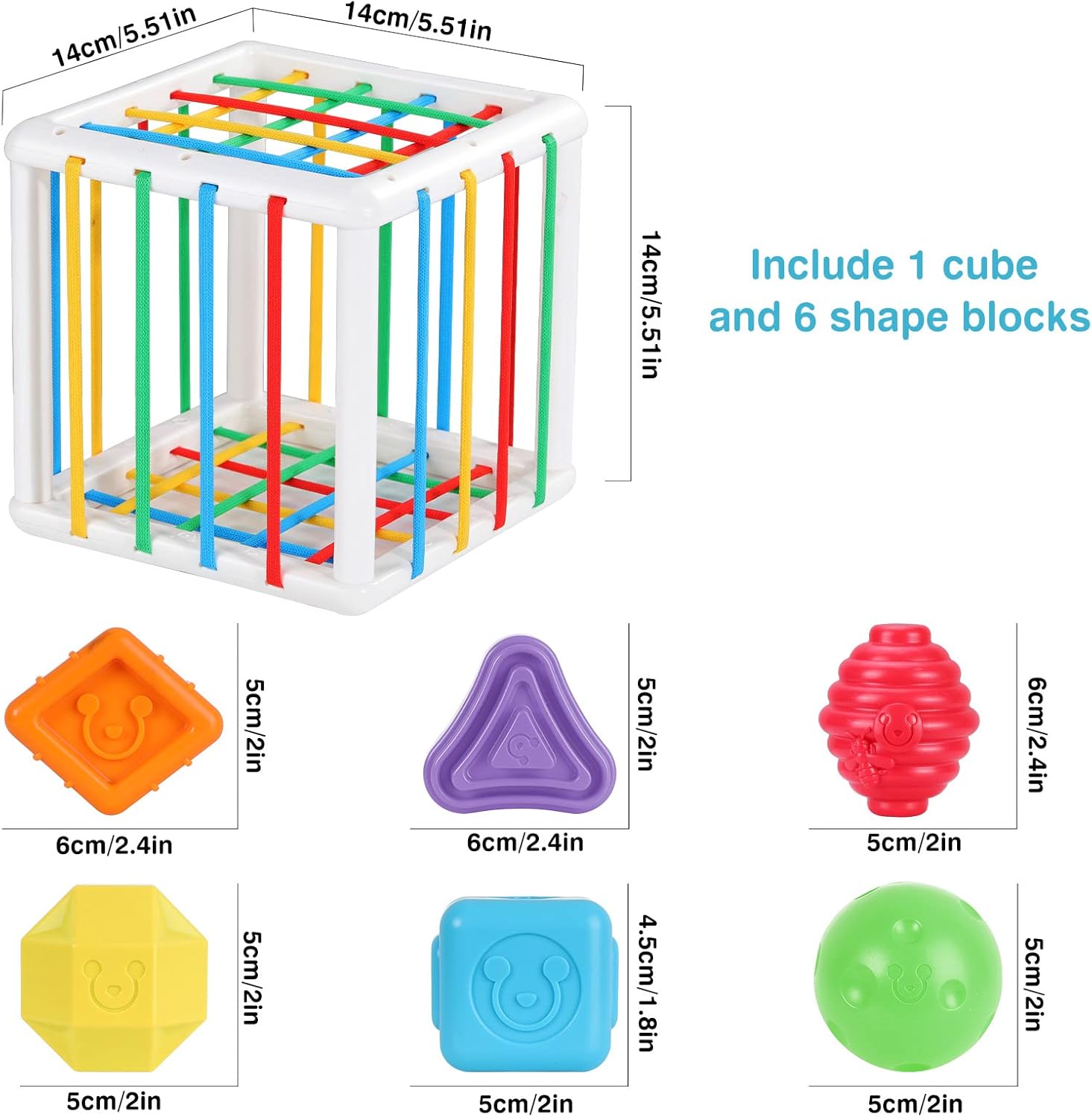 Buy Zooawa Baby Montessori Toys, Sensory Toy for Autistic Baby Toddler ...