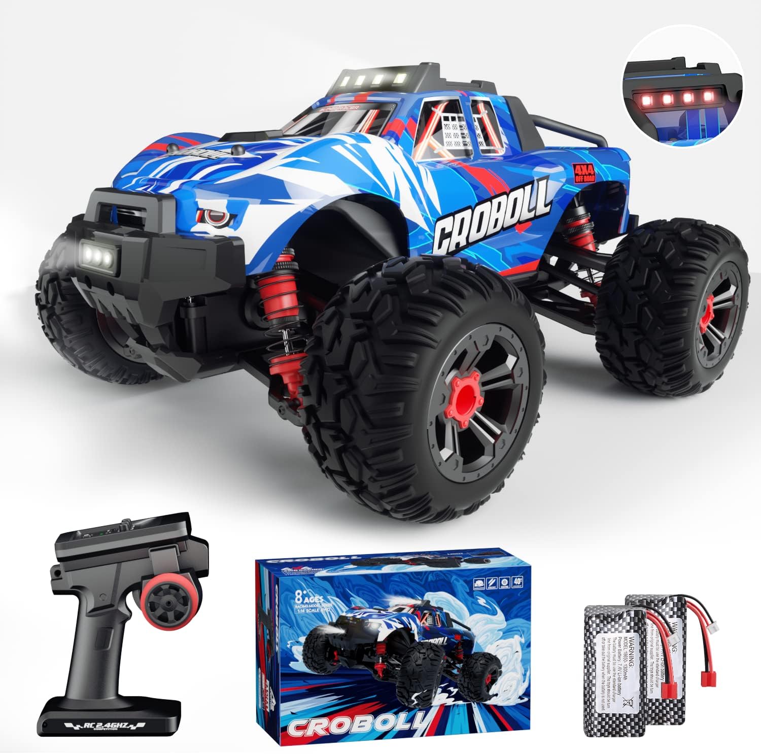 RIAARIO Autos RC 114 para niños, auto de control remoto de 40 KMH con ...