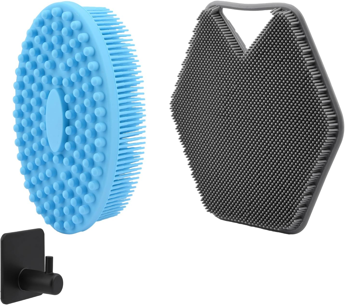 Amazon.com : SYCOOVEN 2Pcs Silicone Body Scrubber, Exfoliating Body ...