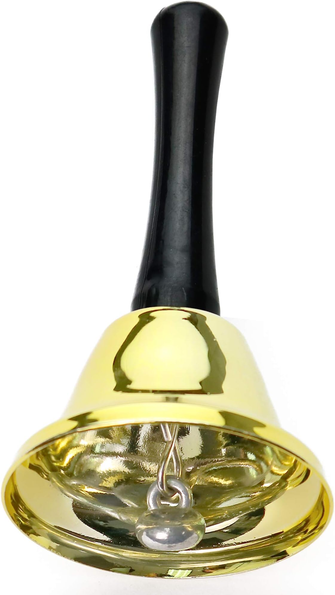 Amazon.com: 2 Pack Hand Bell, Silver Steel Bell, Ringing Bell with ...