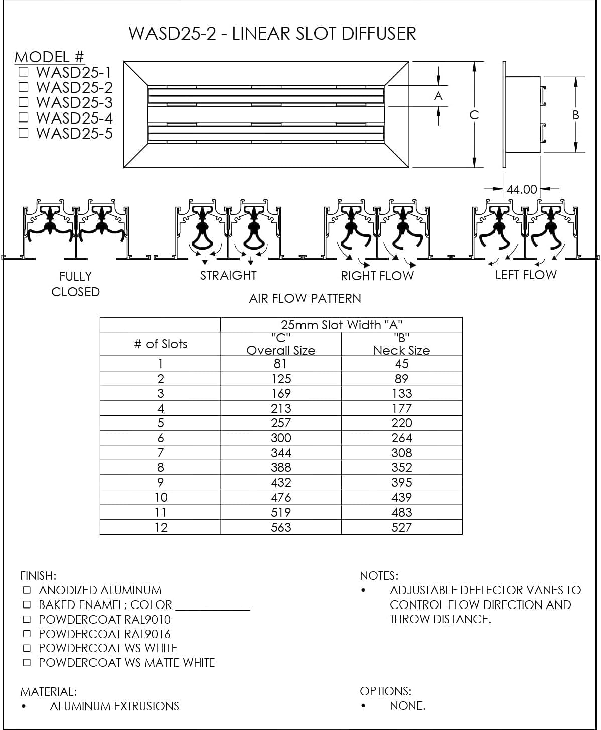 20 Linear Slot Diffuser - 2 Slots HVAC Air Vent Philippines | Ubuy