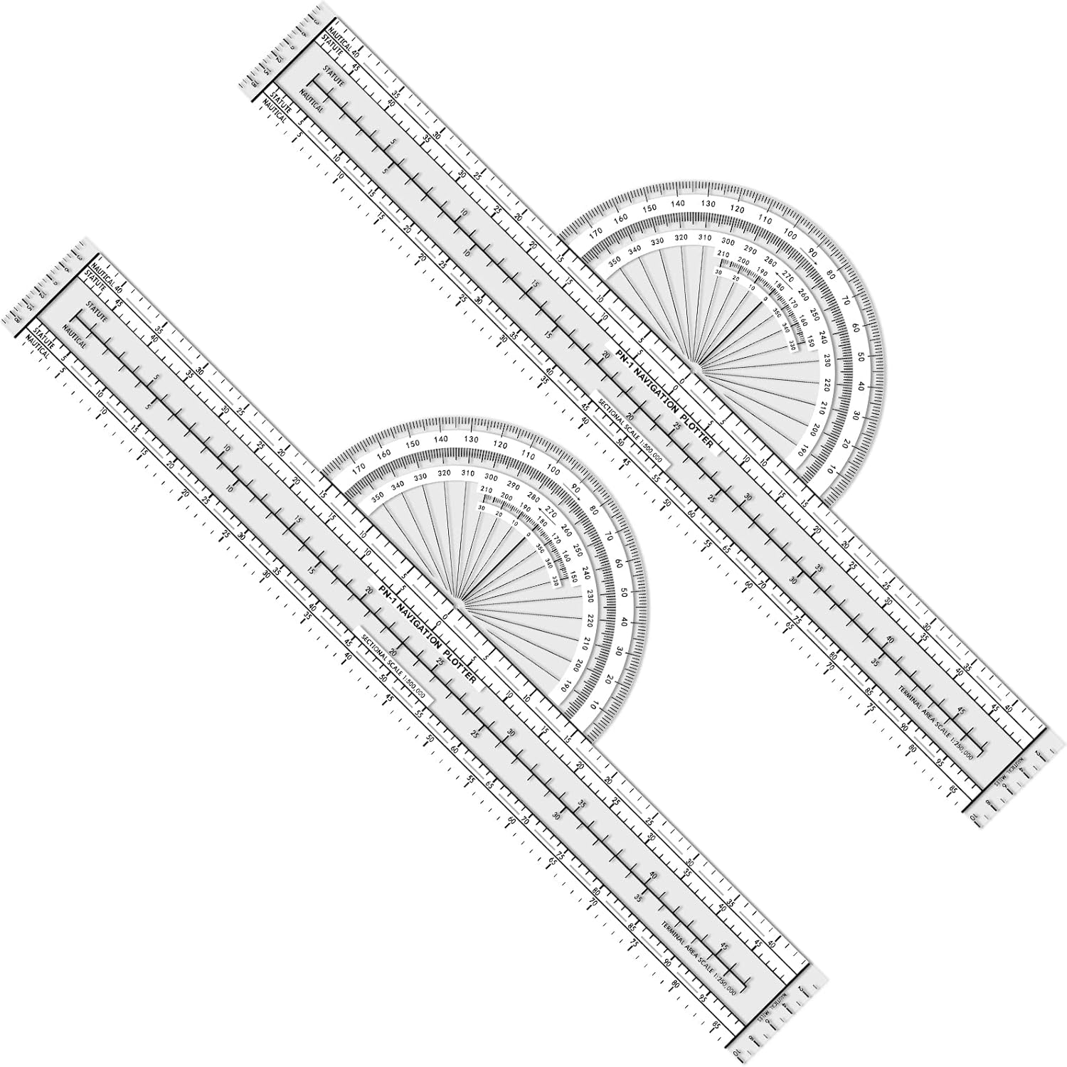 Amazon.com: 2 Pcs Fixed Plotter Plotting Tool Aviation Plotter WAC ...