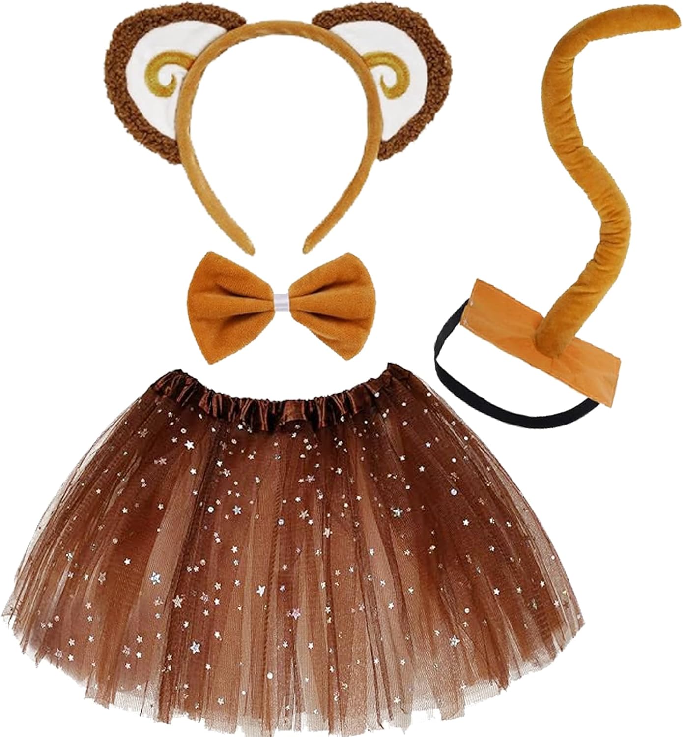 Amazon.com: NinkyNonk 5 PCS Monkey Costume Kits Includes Monkey Ears ...