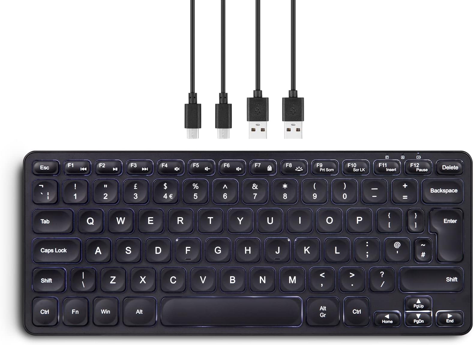 Adesso AKB-132HB Multimedia keyboard with 3-port USB hub : Amazon.co.uk ...