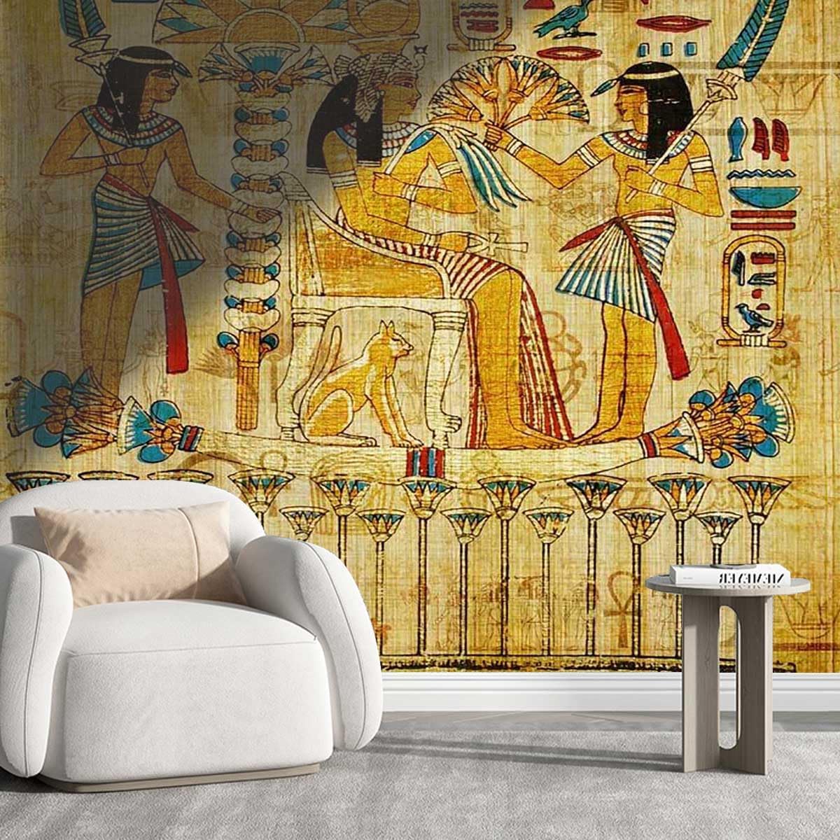 YANFENQI Textured Wallpaper for Walls Egyptian Murals Wall Paper Wall ...
