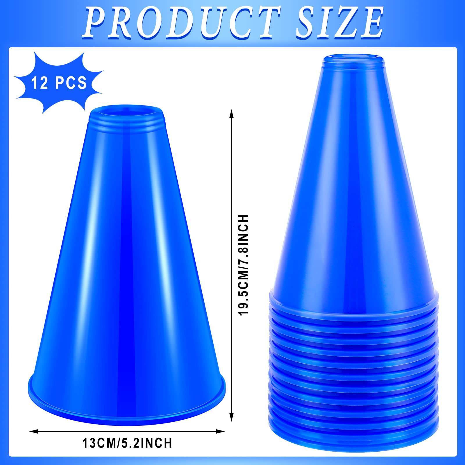 Blauwe Cheer Megafoon