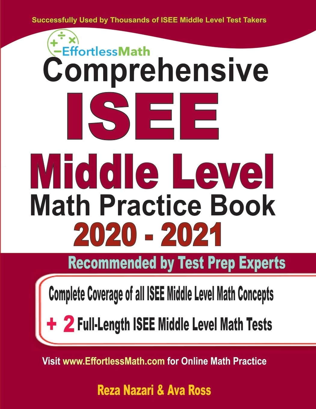 Comprehensive ISEE Middle Level Math Practice Book 2020 - 2021 ...