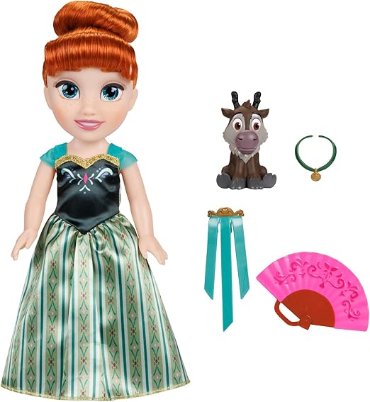 Amazon.com: Disney Frozen Anna Doll My Singing Friend Anna & Sven ...