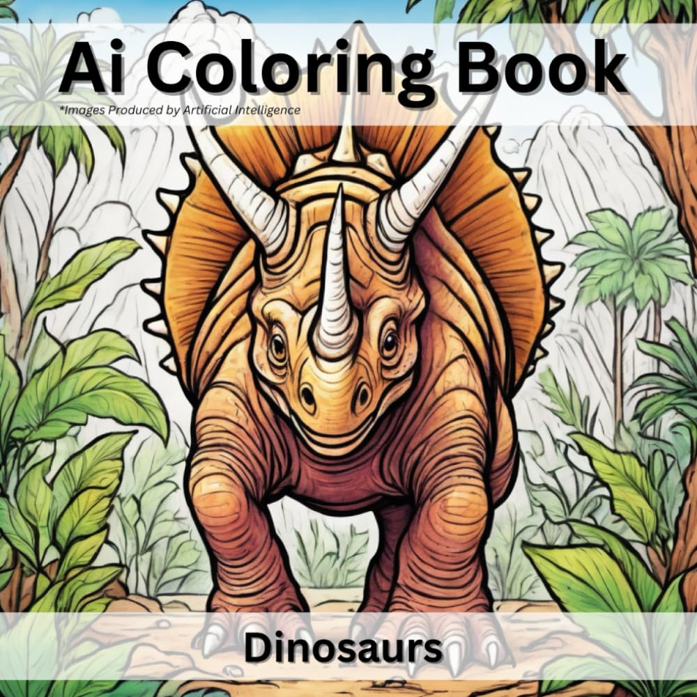 Amazon.com: Ai Coloring Book: Dinosaurs: 9798320740706: Intelligence ...