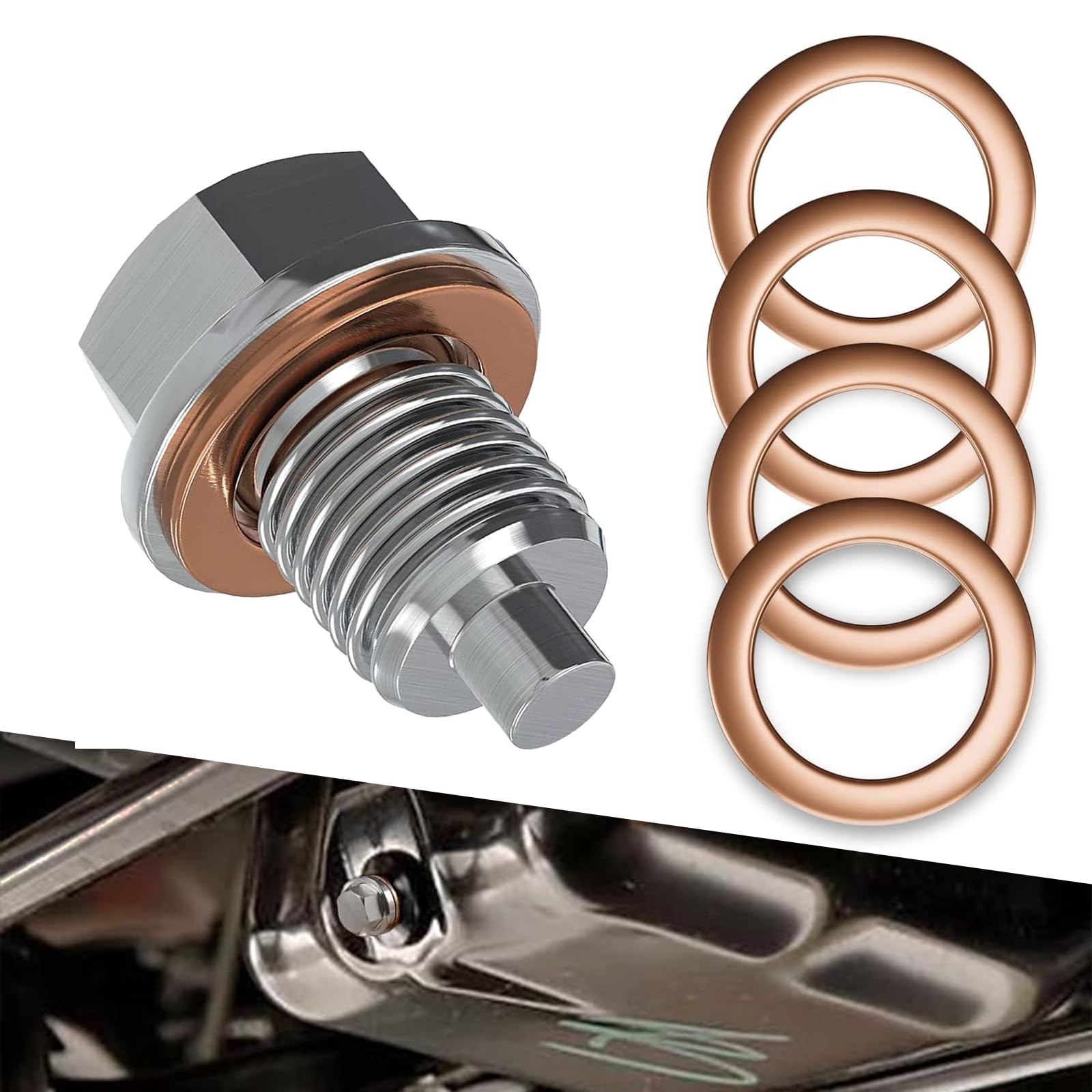 Amazon.com: ijuicy 1 PC Oil Drain Plug, M14x1.5 Oil Drain Plug with 5 ...