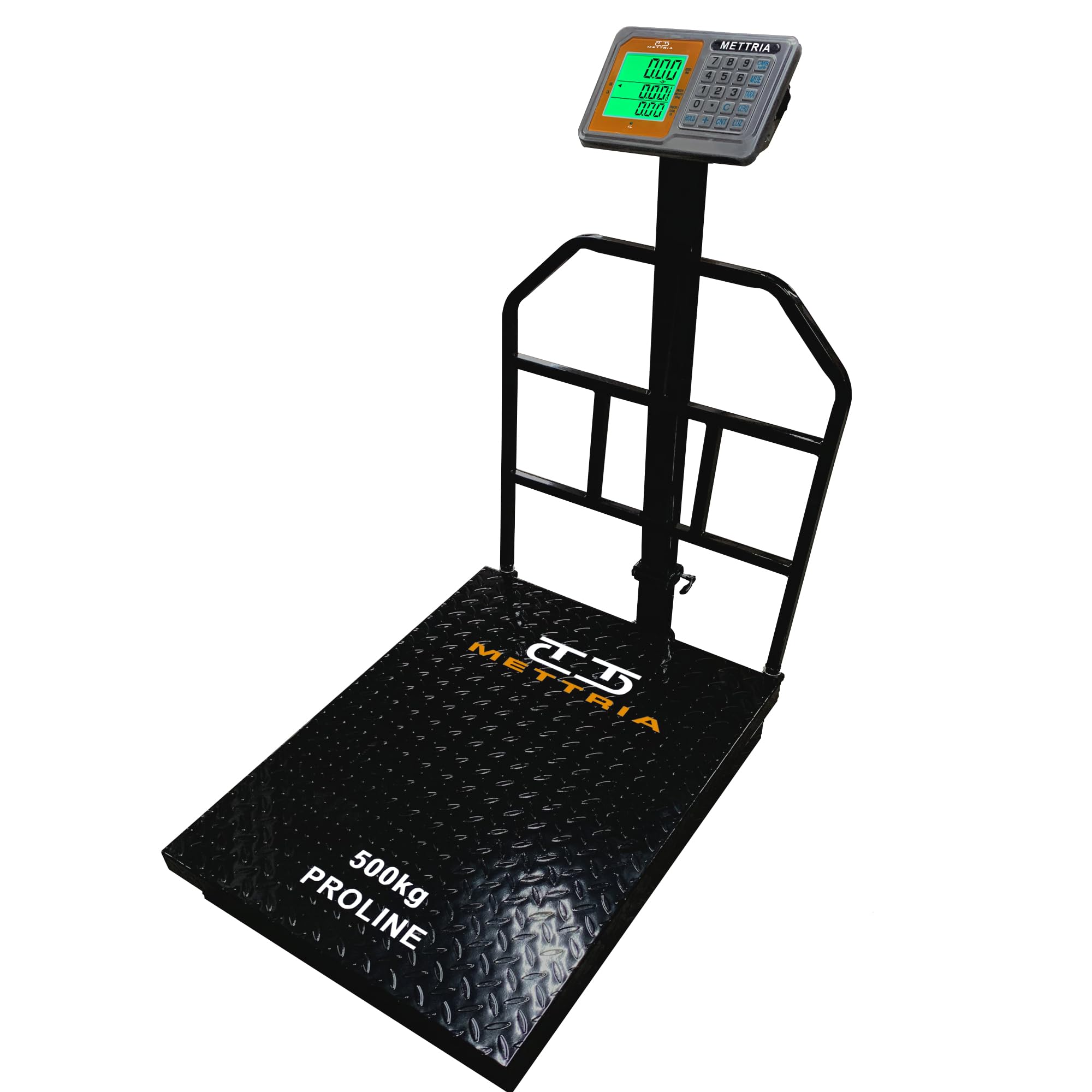 Báscula de Plataforma 500 Kg / 100 g con Poste y Barandal Plegable MTXI ...