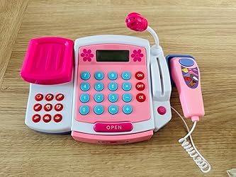 BUYGER Kids Shopping Toy Till for Kids, Childs Play Till with Scanner ...