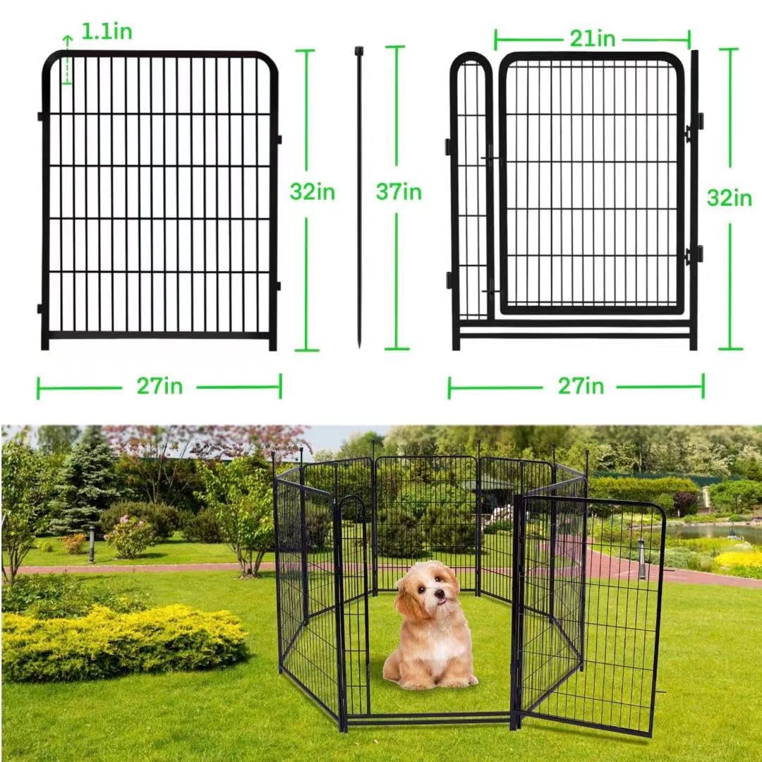 Snapklik.com : Getlay Tall Garden Fence And Borders, Wide Gate Low ...