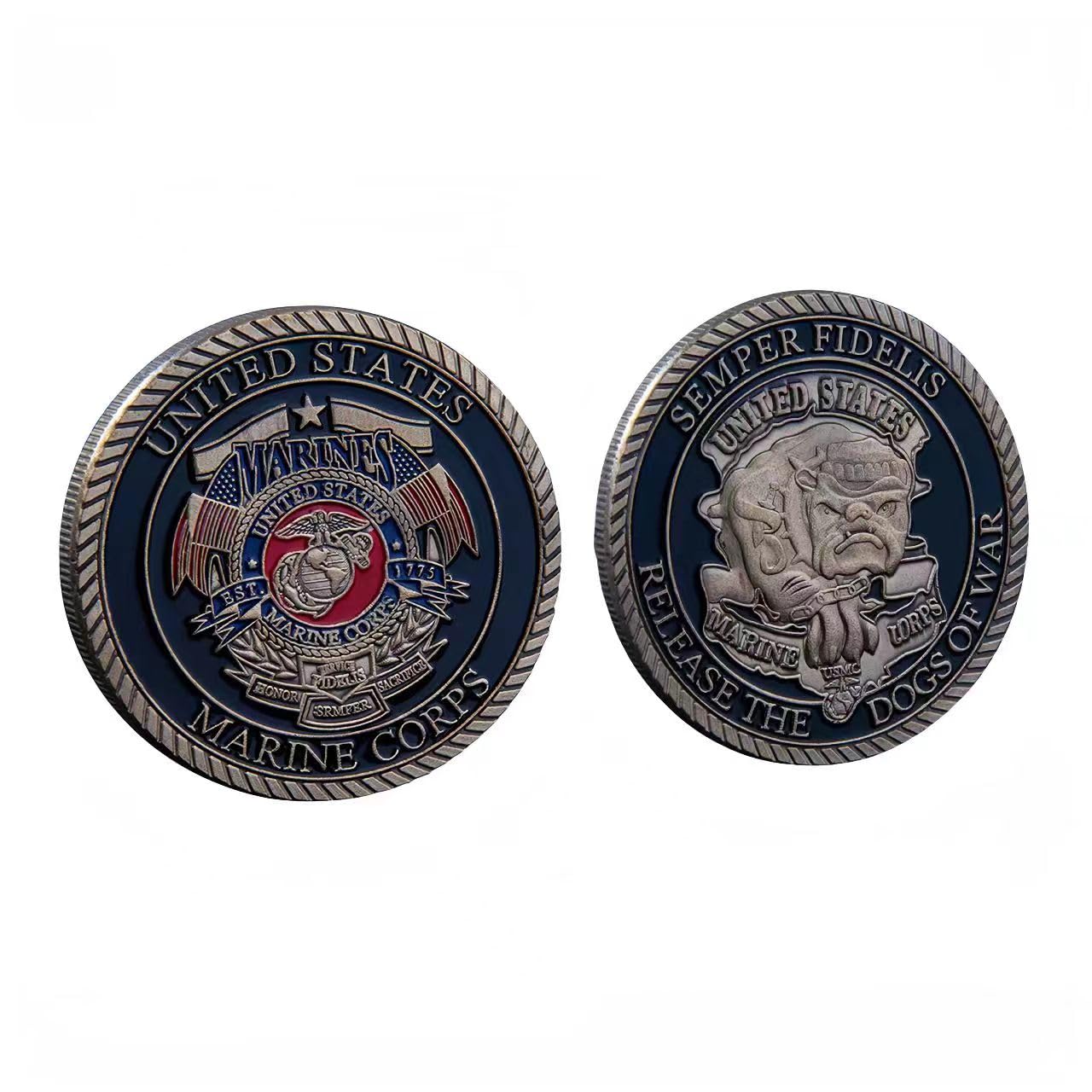 Amazon.com: US Marine Corps Challenge Coin - 1.57 Diameter, 35g - Honor ...