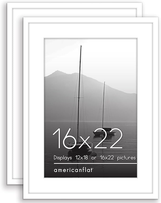 Amazon.com - Americanflat 16x22 Picture Frame with Polished Plexiglass ...
