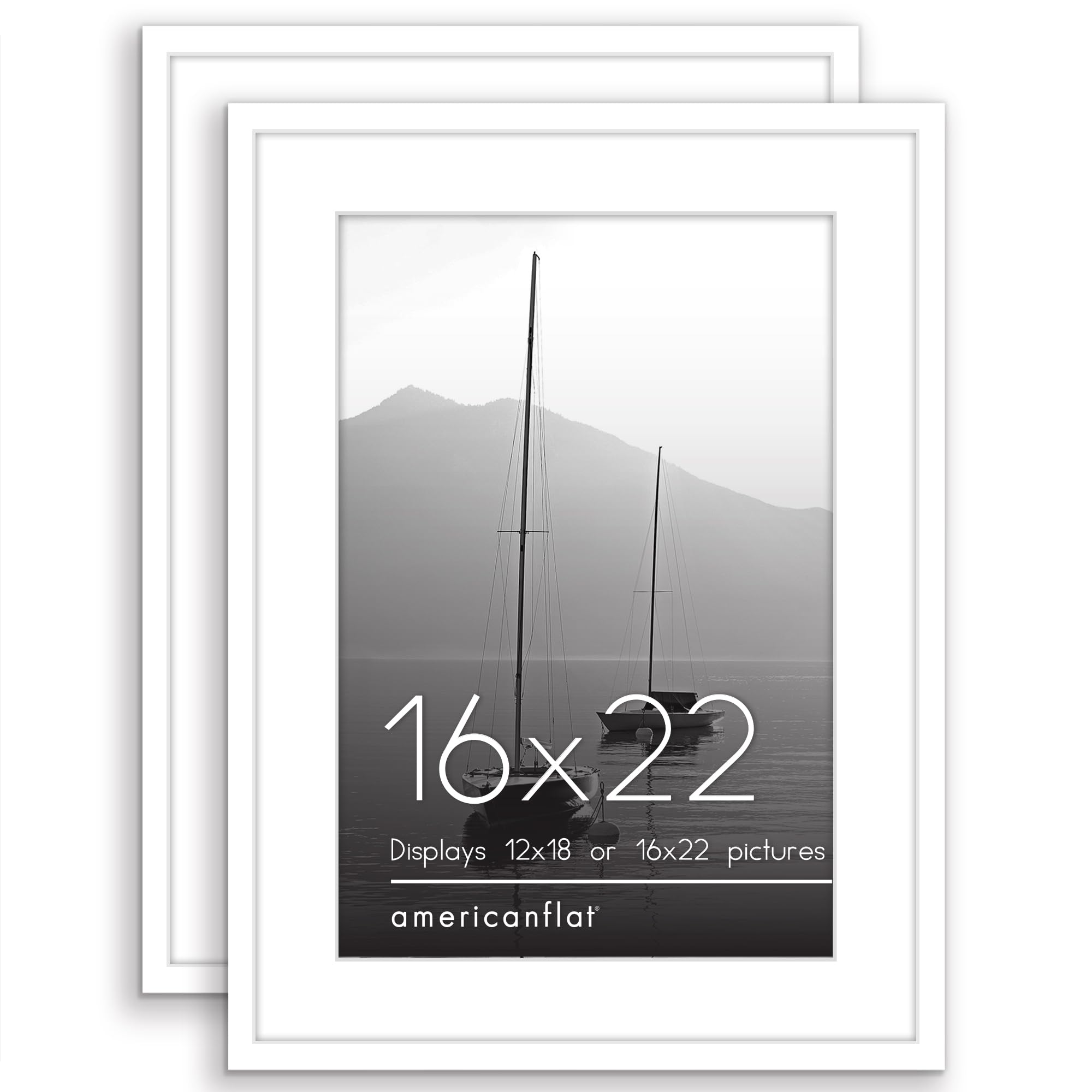 Amazon.com - Americanflat 16x22 Picture Frame with Polished Plexiglass ...