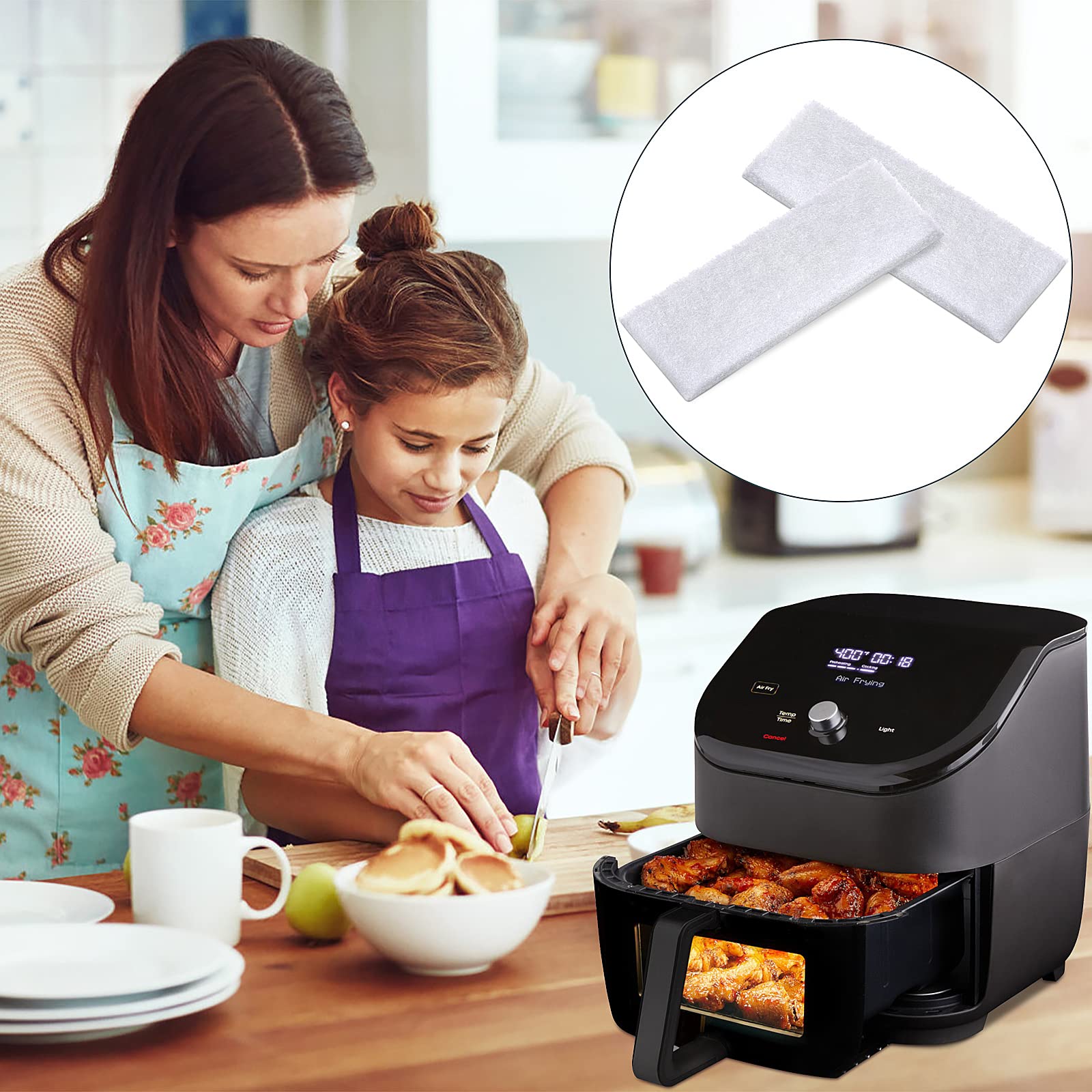 Instant Vortex Plus Filters 6 Quart Fryer Replacement Filter Set For ...