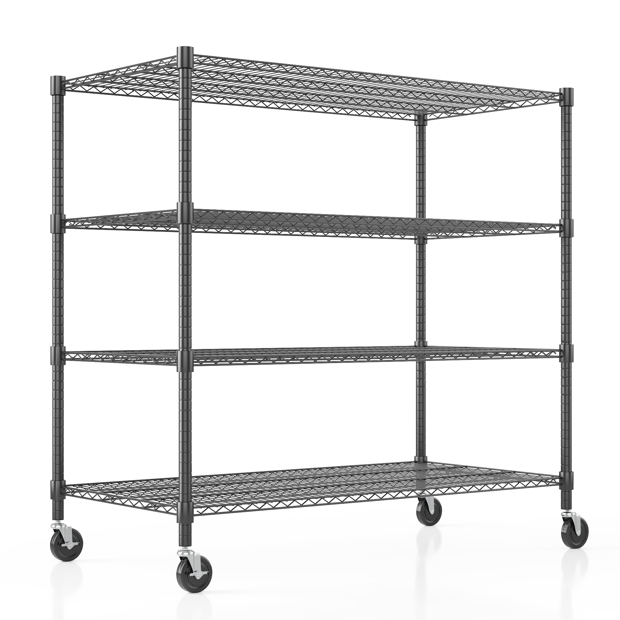 Amazon.com: Homdox Heavy Duty Metal Shelves for Storage, 4 Tier Storage ...