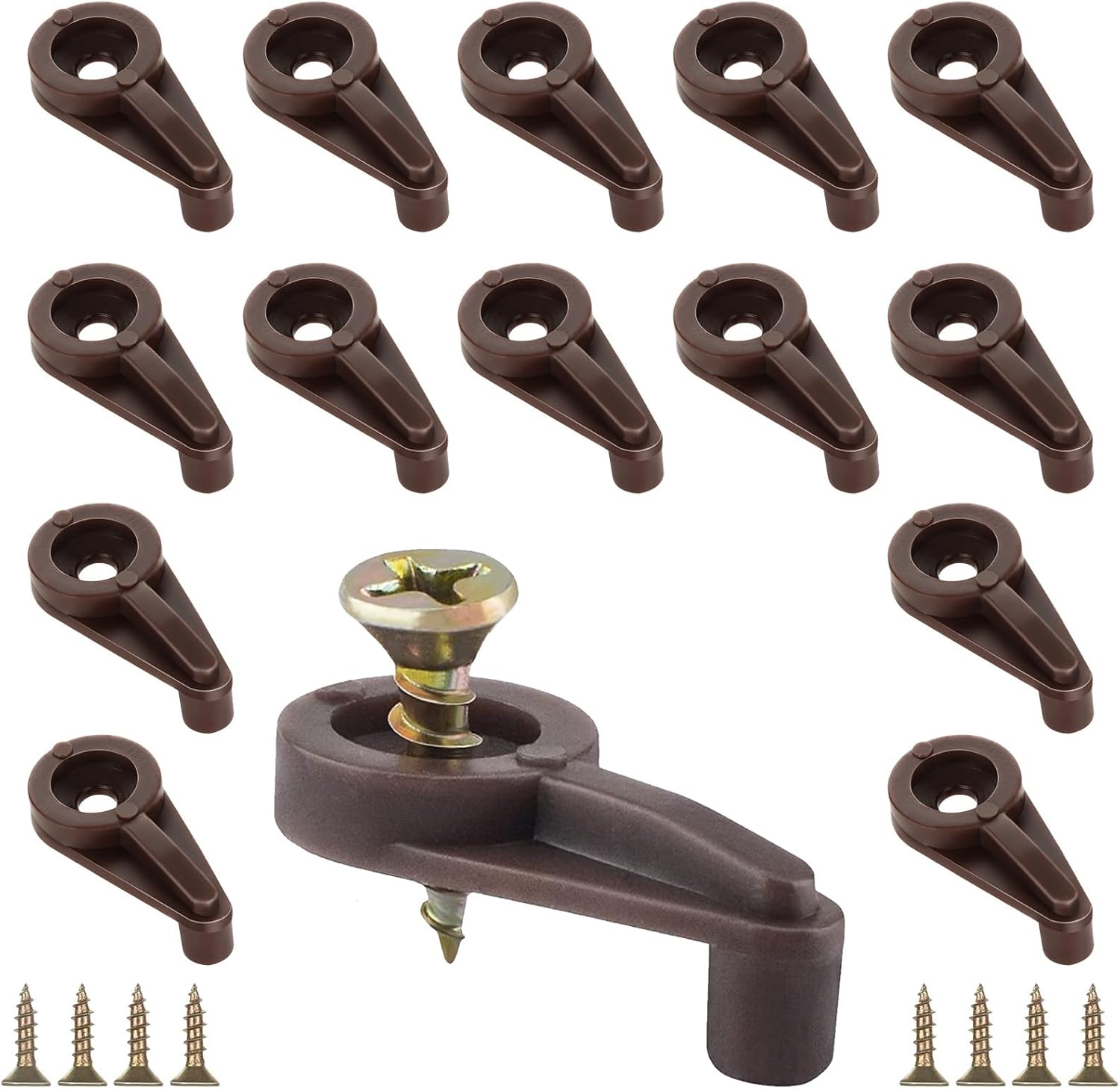 100 Pack Glass Retainer Clips for Cabinet Doors, Cabinet Glass Clips 4 ...