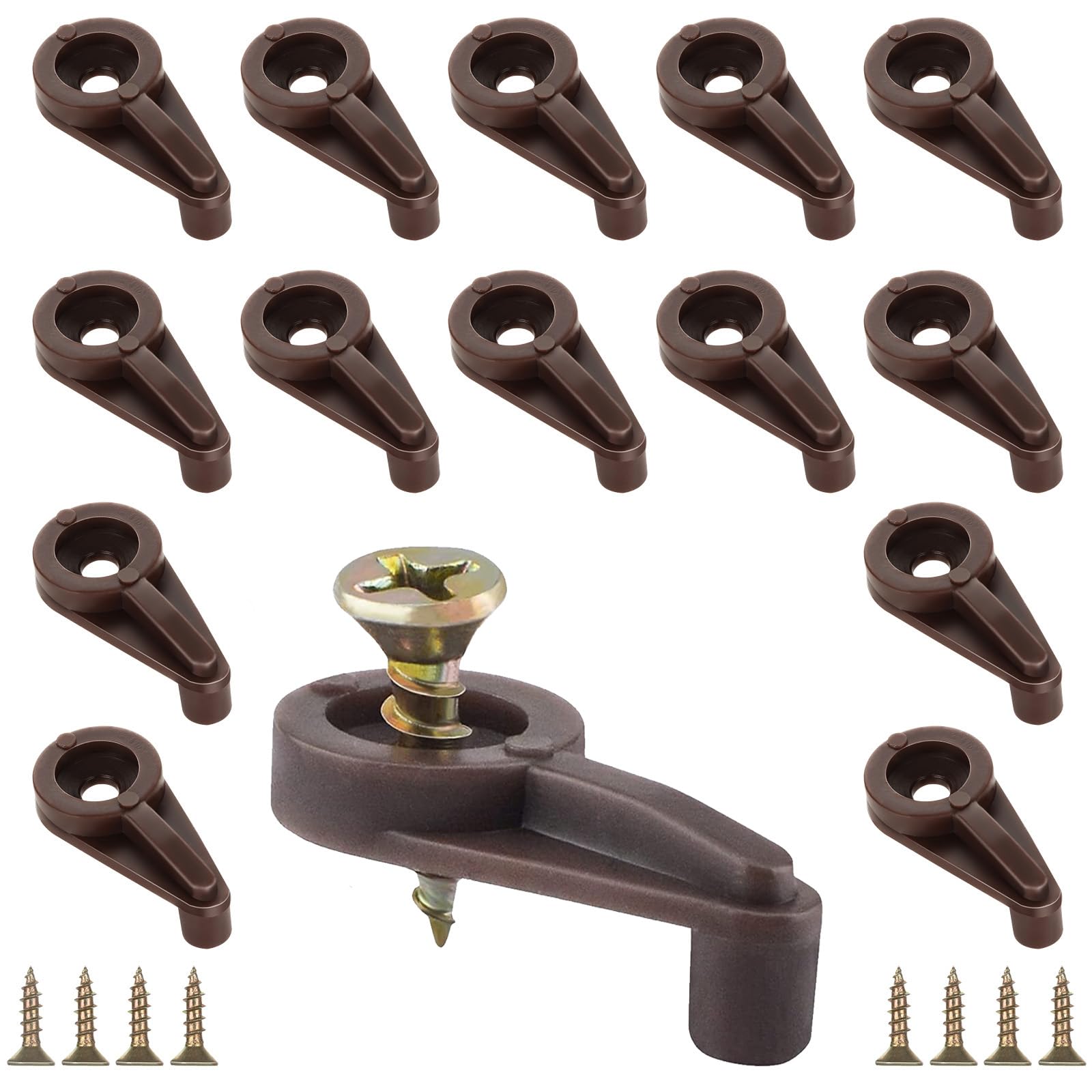 100 Pack Glass Retainer Clips for Cabinet Doors, Cabinet Glass Clips 4 ...