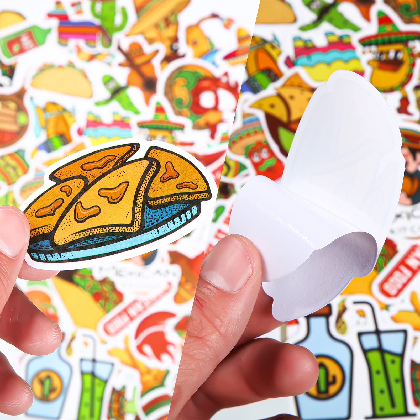 Snapklik.com : 100 Pieces Mexican Food Stickers Taco Stickers Cute ...