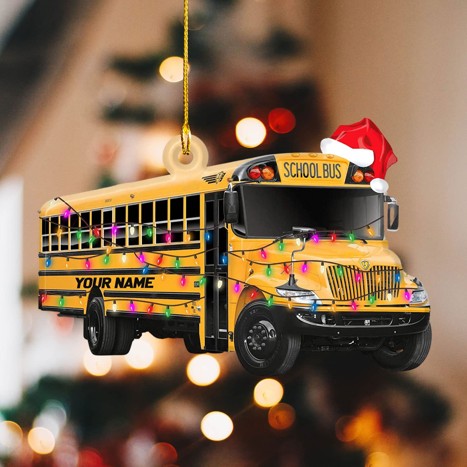 Amazon.com: HomeDesign Personalized School Bus Ornament 2022 - School ...