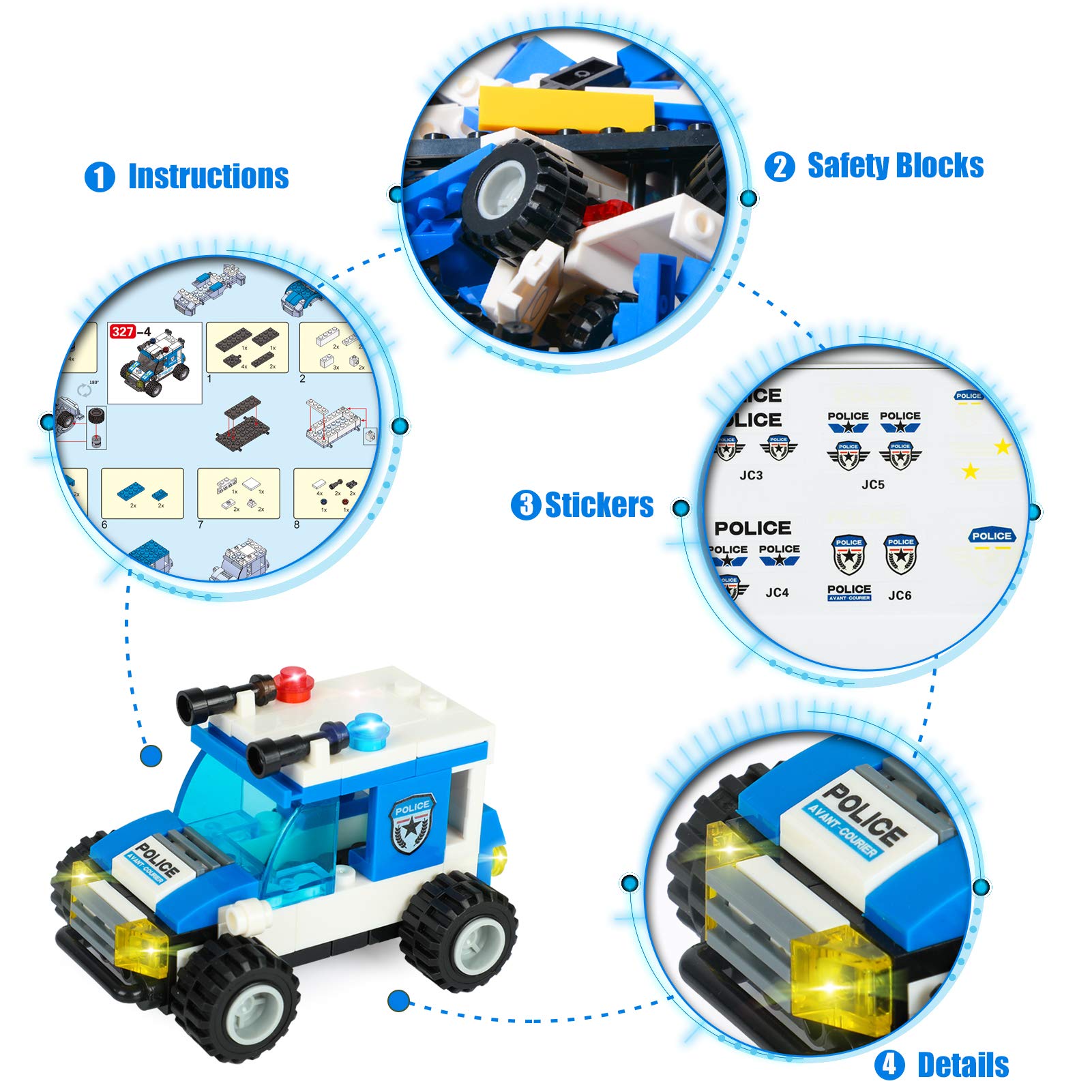 SWAT City Police Station Building Blocks Toys, with Anti-Terrorism ...