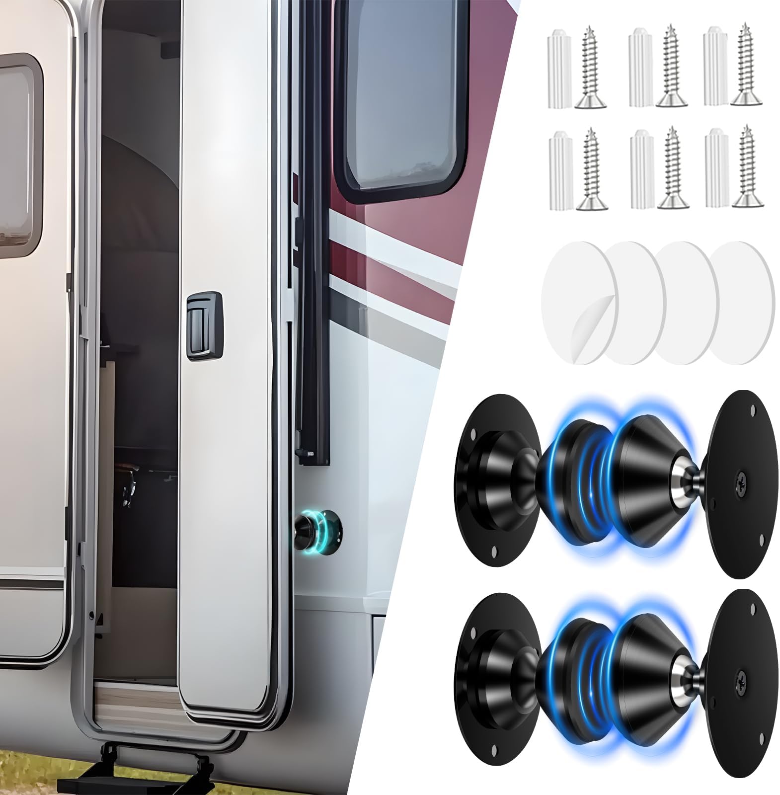 Amazon.com: RV Magnetic Door Catch with Adhesives - Easy to Install ...