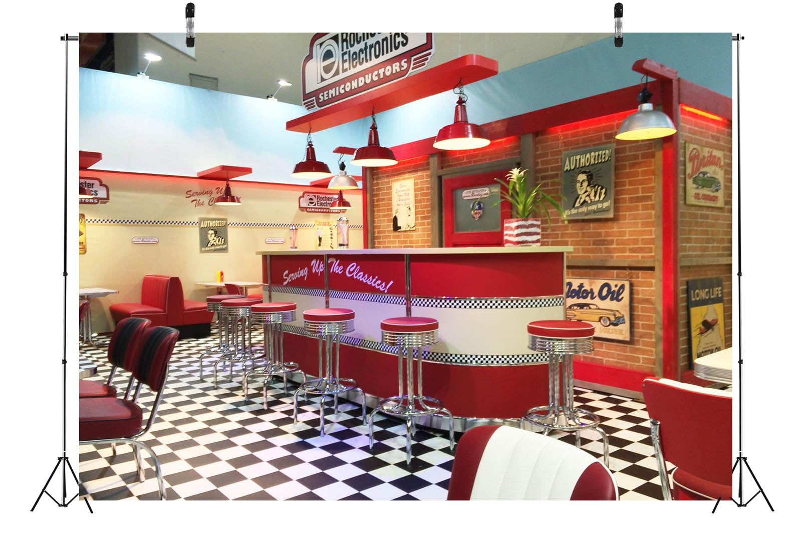 Wallpaper 50s Diner Decorating