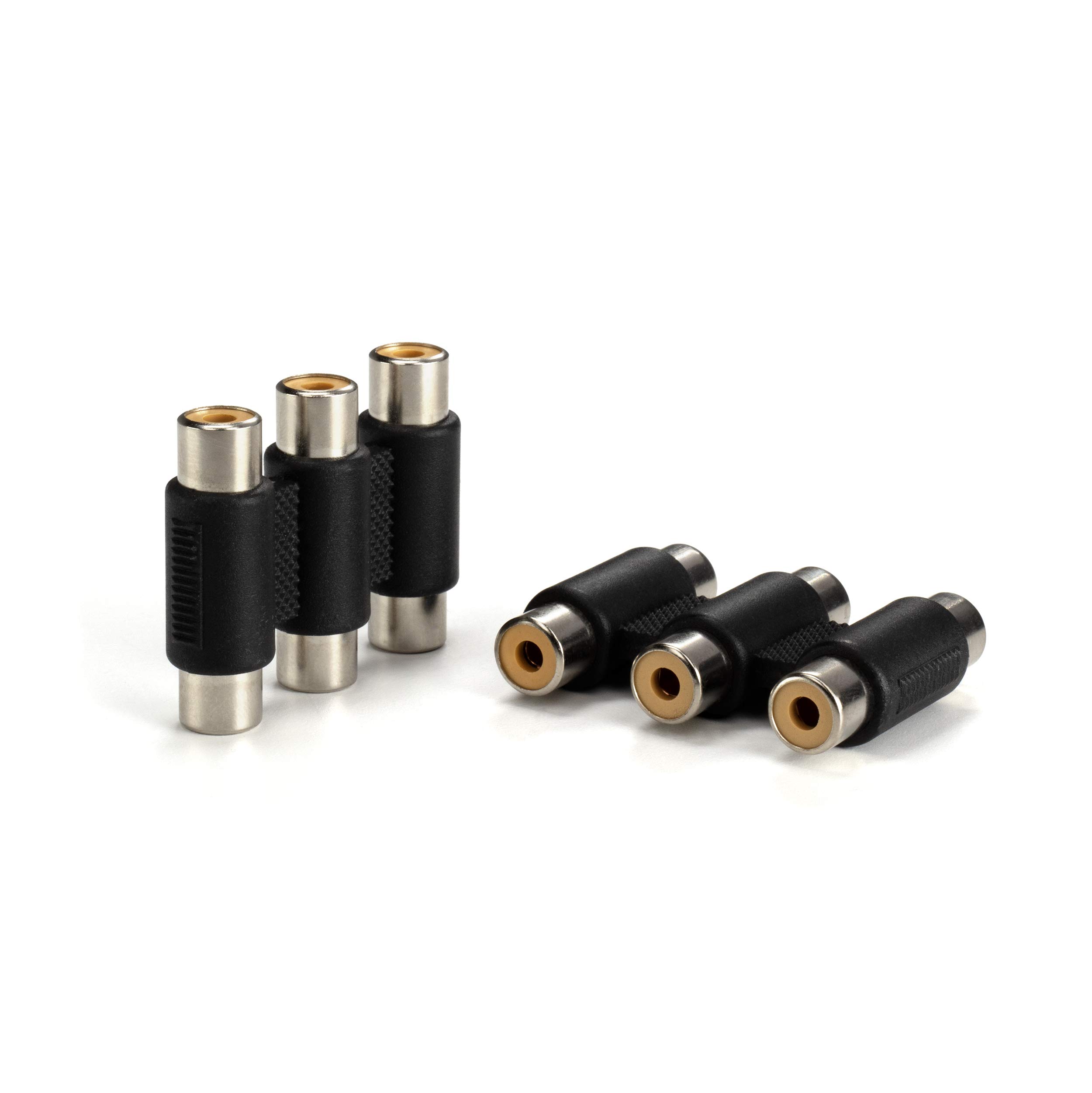 Amazon.com: THE CIMPLE CO Triple RCA Coupler, Barrel Connector - 4 Pack ...