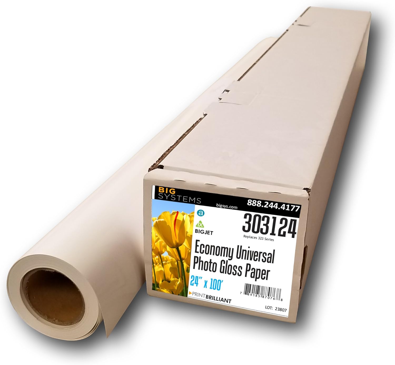 Amazon.com : BigJet Aqueous Wide Format Economy Gloss Photo Paper ...