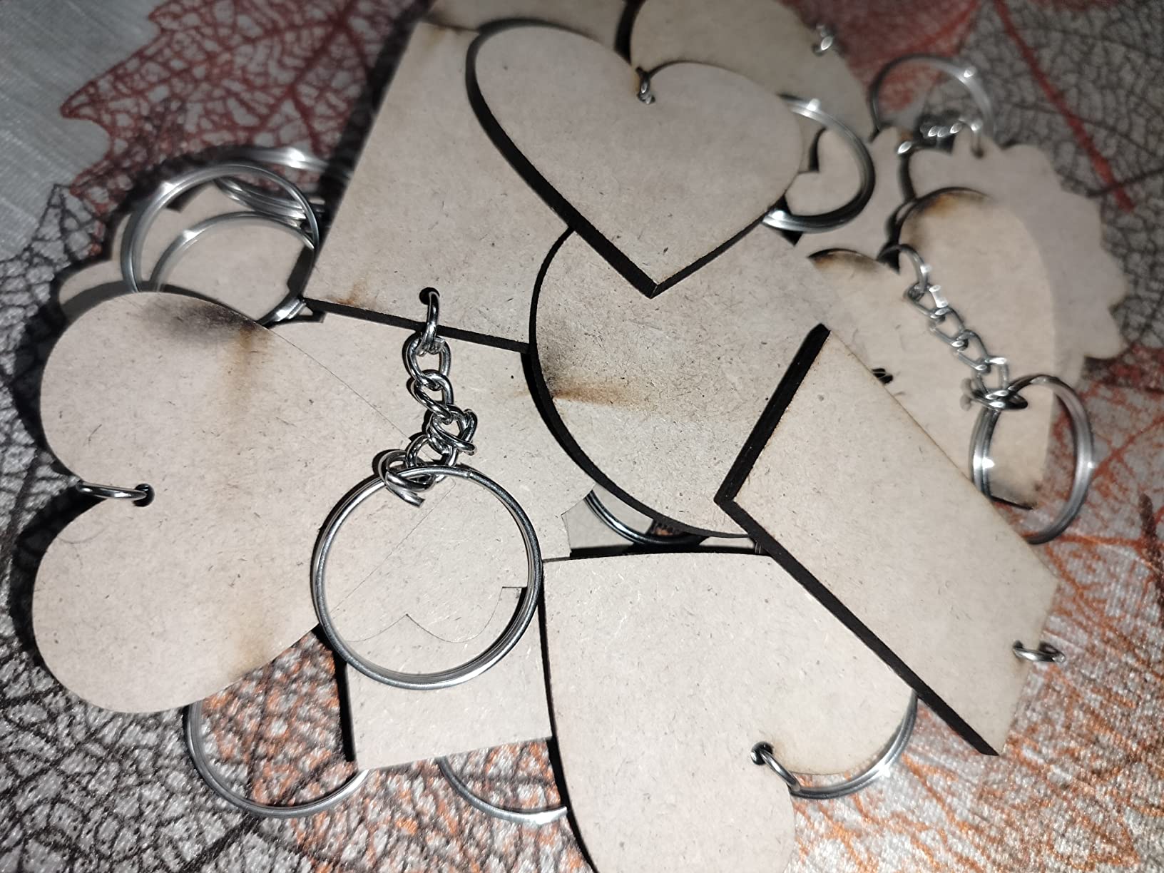 Myenal Mdf Plain Multi Shaped Key Chains For Painting Wooden Sheet ...