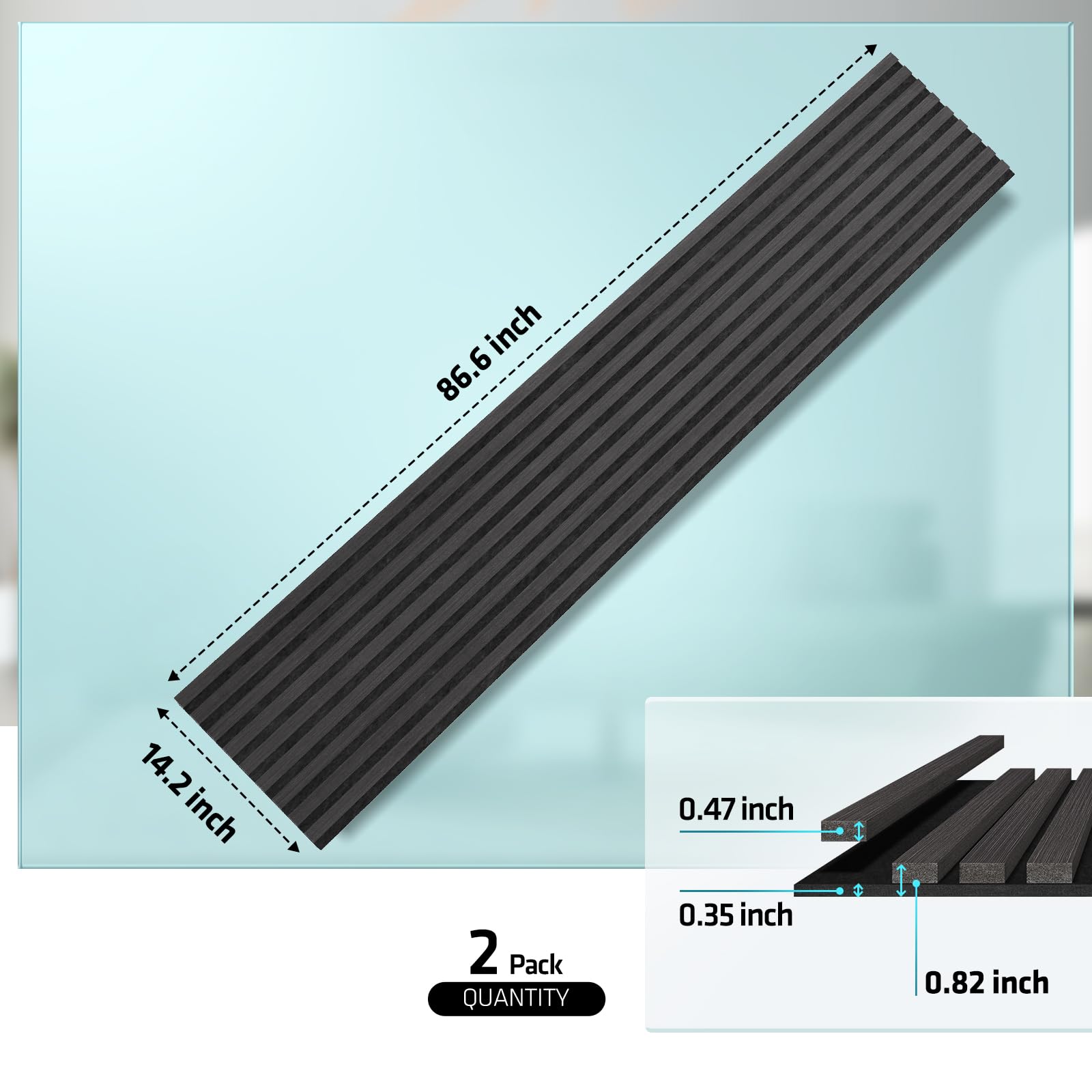 Snapklik.com : UMIACOUSTICS Wood Acoustic Panels, 2 PCS Diffusion Wall ...