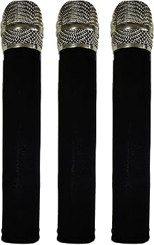 Amazon.com: MicFx Basic Black 3 Pack Sleeves fits All Standard Major ...