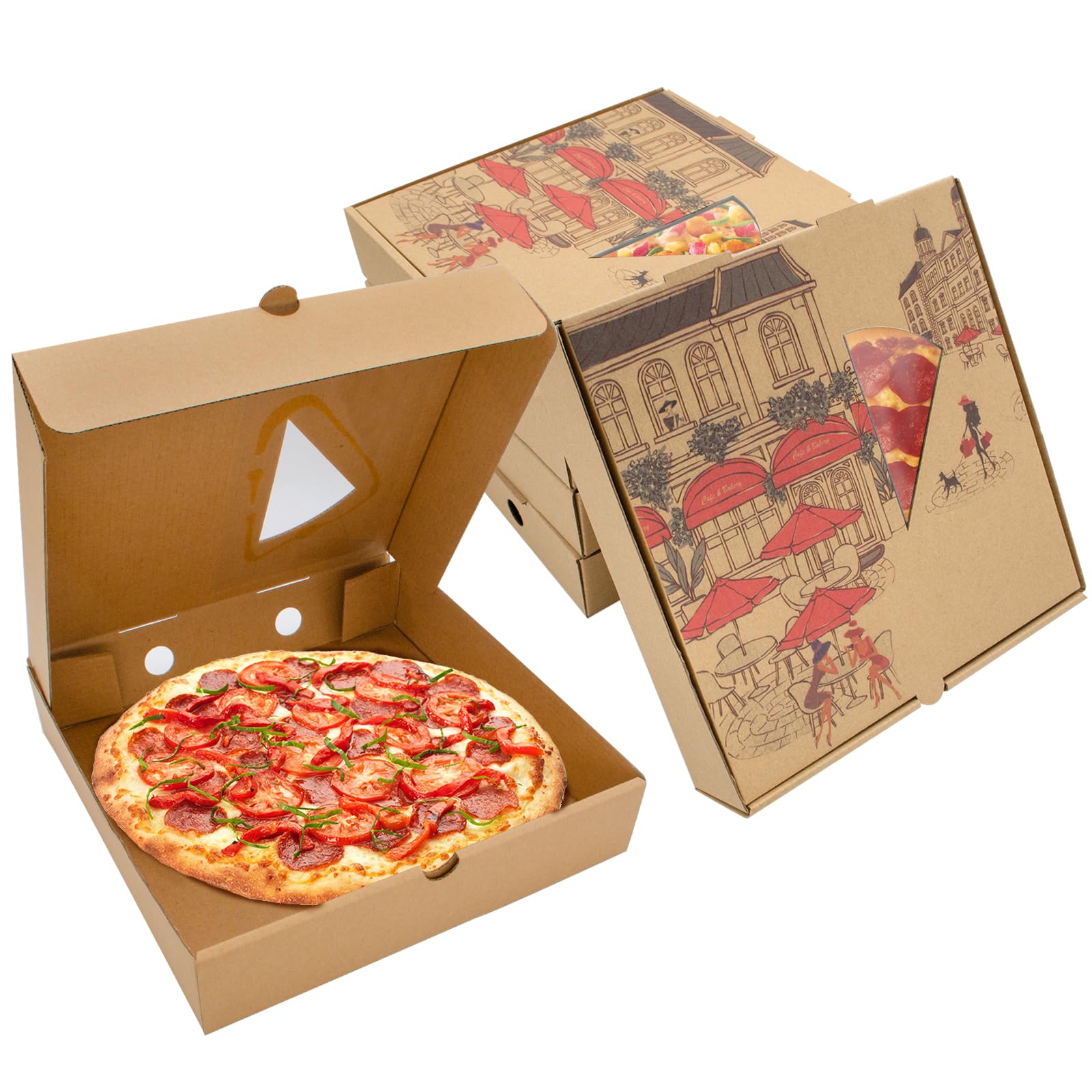 Snapklik.com : Ganfaner 12 Pack Treat Boxes Triangular Transparent ...
