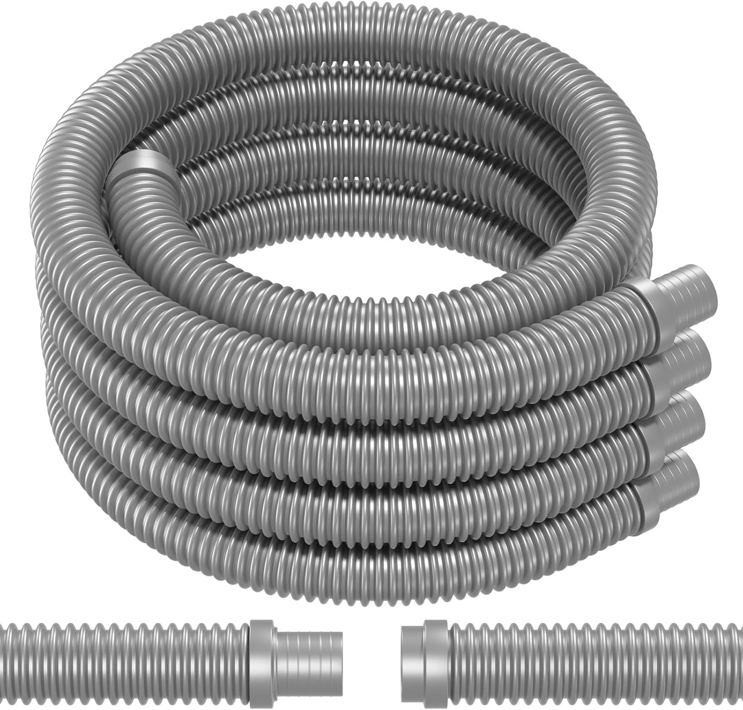 Universal 4Pack Pool Vacuum Hose 1-1/2" Dia 20FT Pool Replacement Hose ...