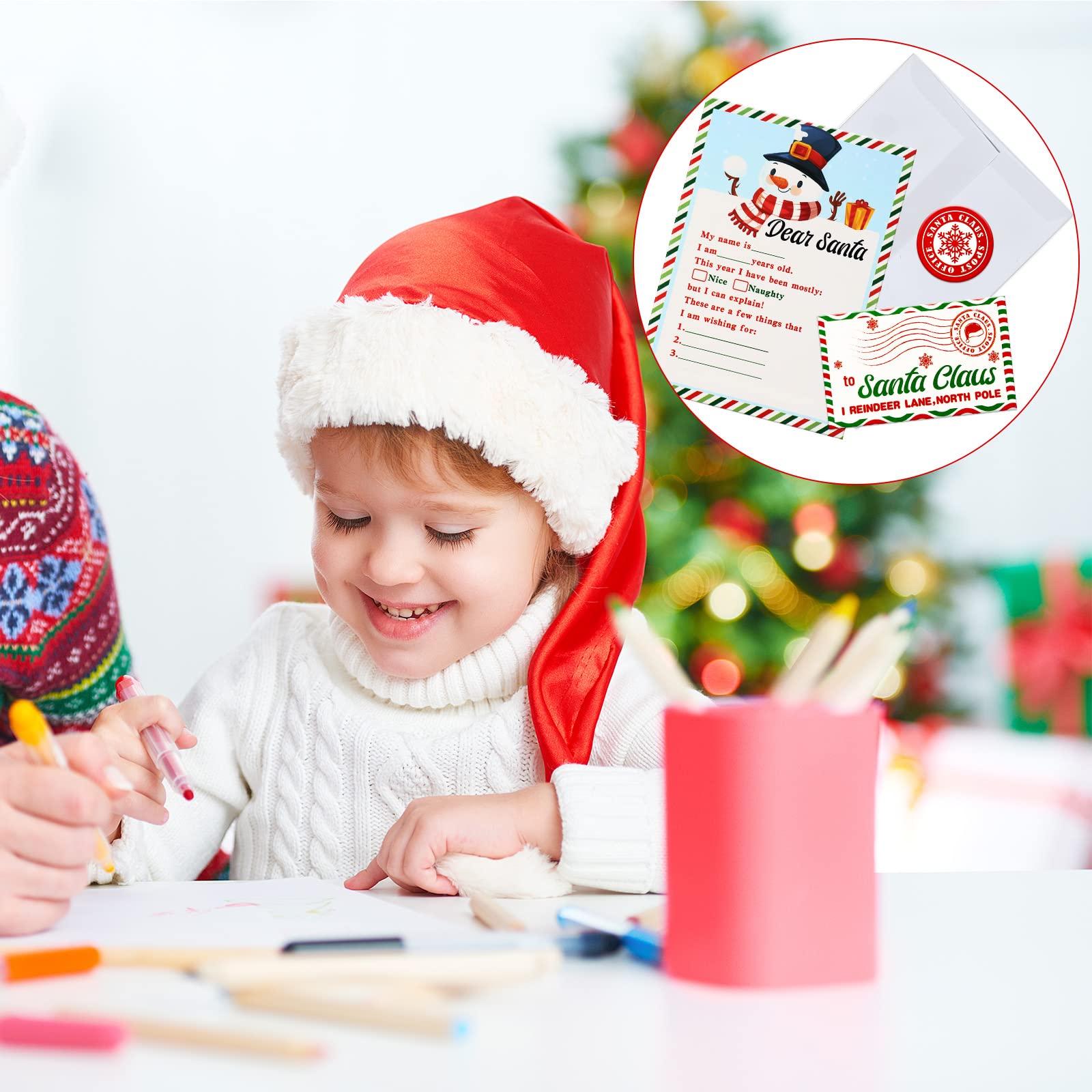 Letter To Santa Printable And Envelope • Santa Letter • Kids Christmas ...
